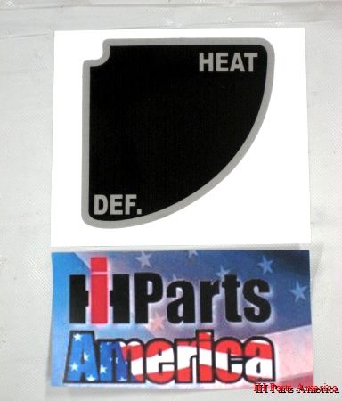Heater, Defrost Decal for 1961-71 Scout 80, Scout 800 - IH Parts America