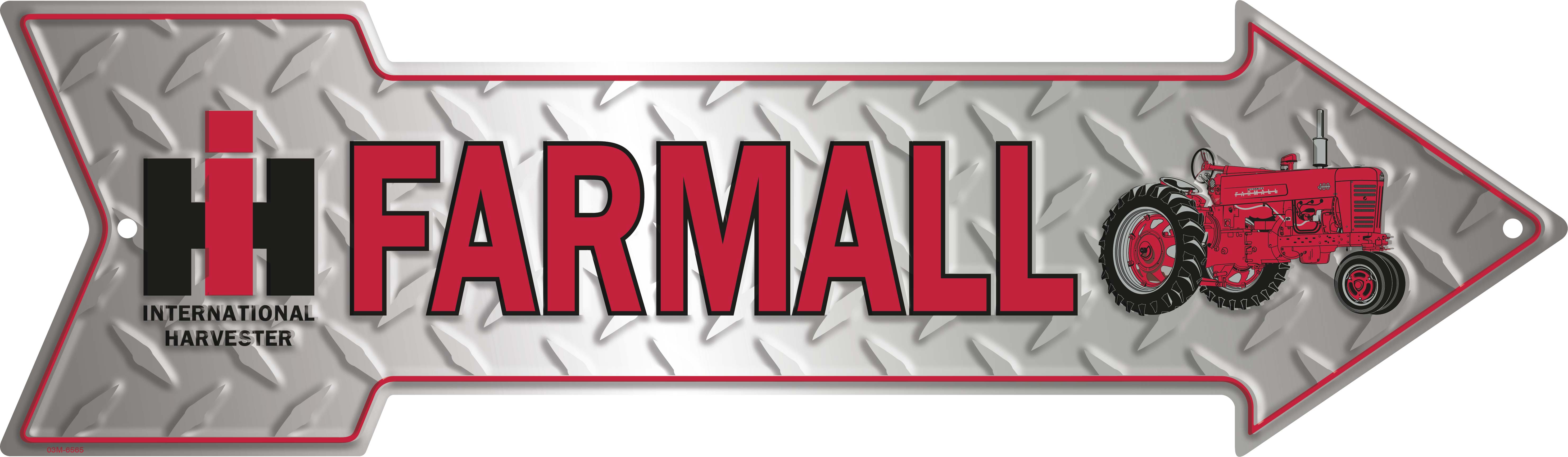IH Parts America: IH Farmall Retro Arrow Metal Sign