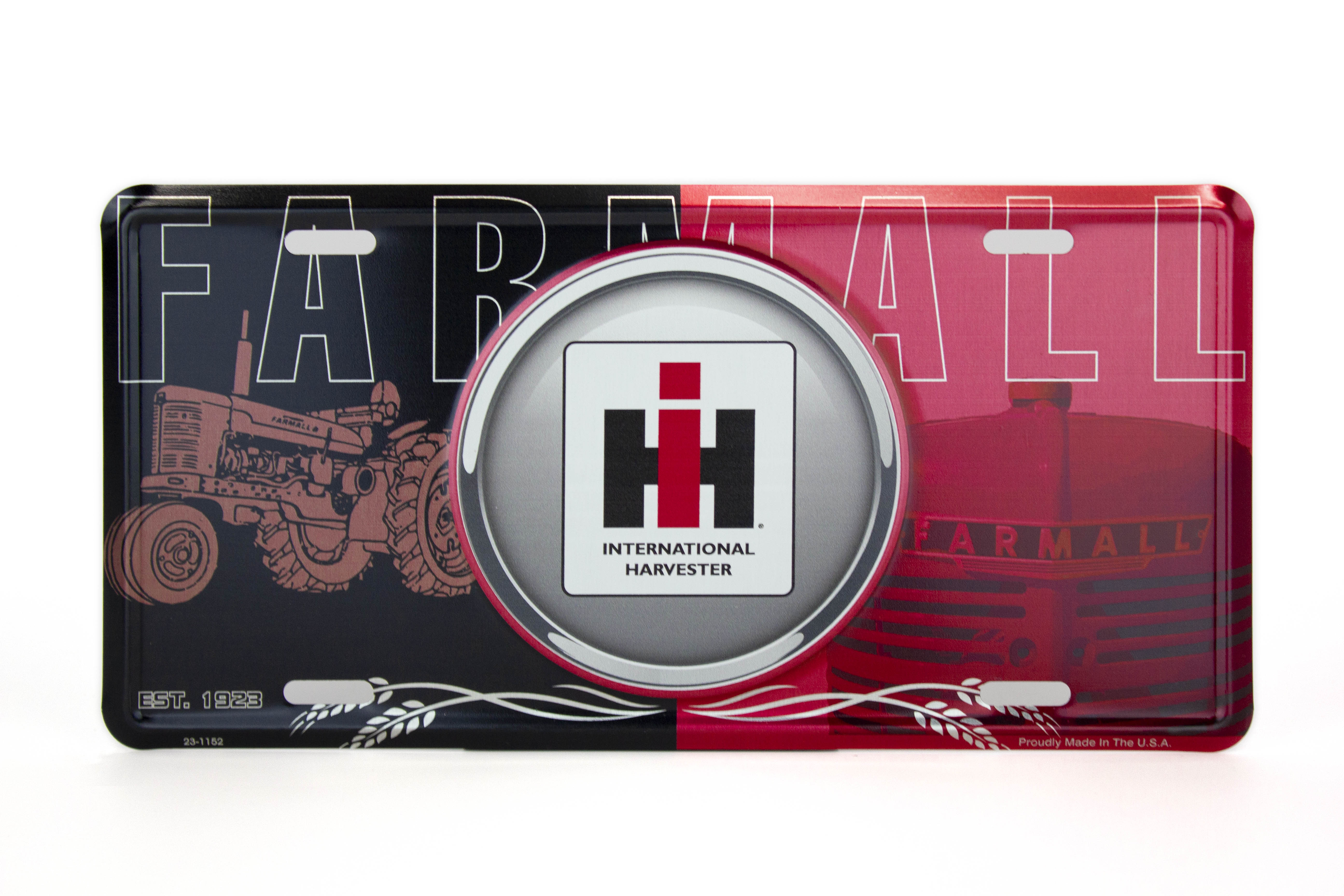 IH Parts America: IH Farmall Metal License Plate