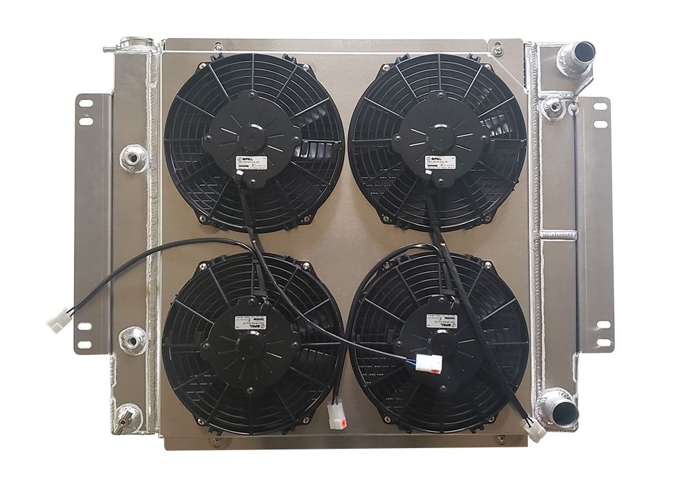 IH Parts America: GM LS Conversion Aluminum Radiator w/ Electric Fans ...