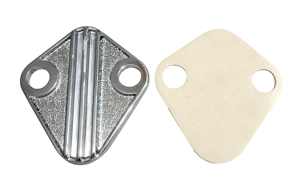 IH Parts America: Chrome Fuel Pump Block Off Plate for IH Engine