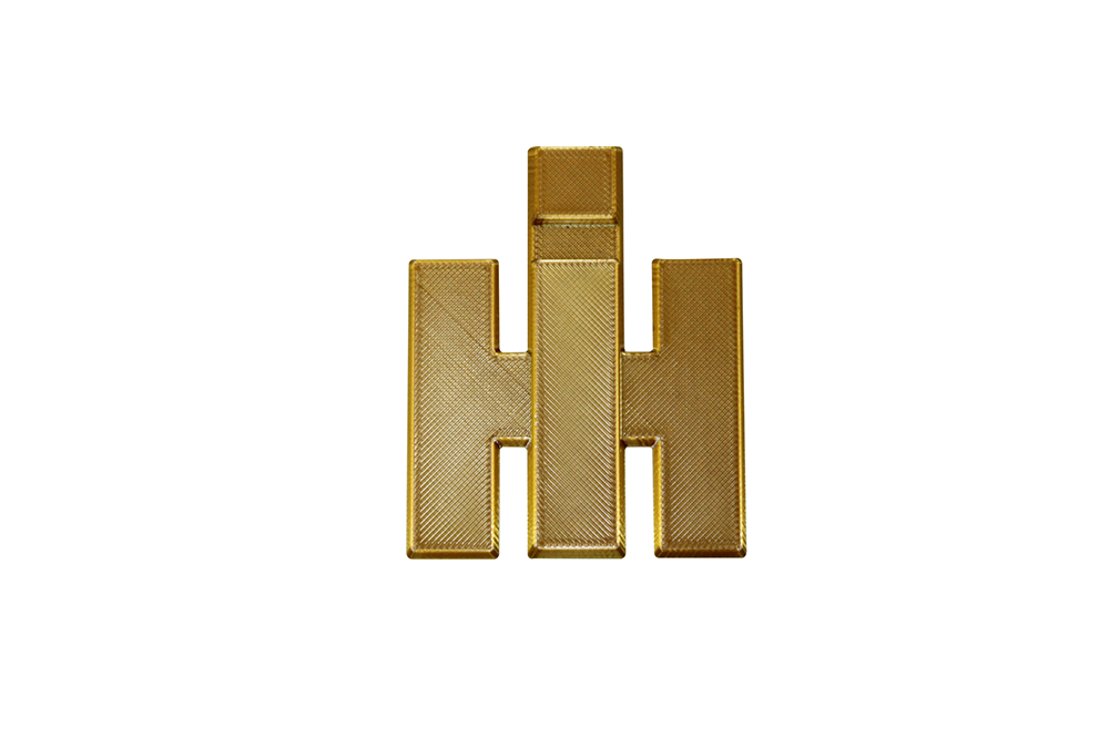 IH Parts America: 3D Printed Gold IH Emblem for IH Trucks