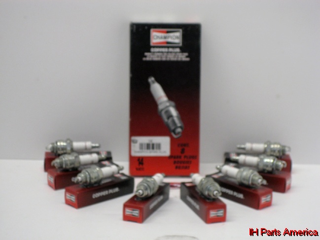 IH Parts America: Champion Spark Plug RJ12YC - Set of 8 - Fits IH ...