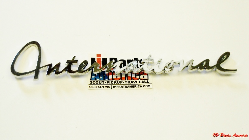IH Parts America: International Script Emblem for 1961-68 Pickup ...