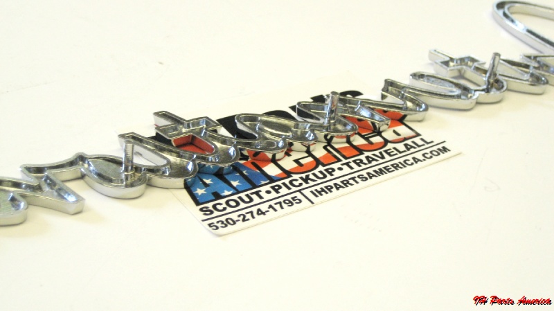 International Script Emblem for 1961-68 Pickup, Travelall, Loadstar ...
