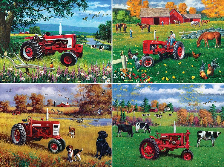 Farmall 4-Pack 500 Piece Puzzle - Includes 4 Different 500 Piece ...