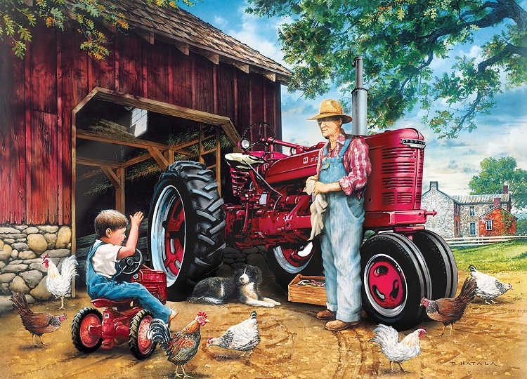 IH Parts America: Barnyard Puzzles 1000 Piece Puzzle