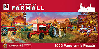 IH Parts America: Farmall Horsing Around Panoramic 1000 Piece Puzzle